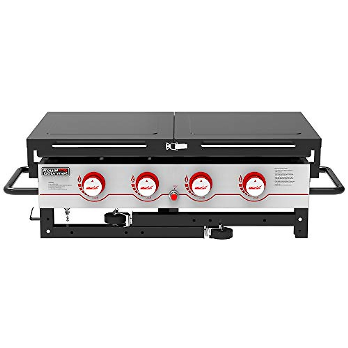 Royal Gourmet GB4000FC 36-Inch Gas Griddle with Cover, 4-Burner Flat Top Gas BBQ Grill with Top Cover Lid, Propane Fuelled, Outdoor Griddle Station with Folding Side Shelves and Legs, Black