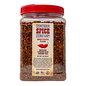Ghost Pepper Flakes, Pure 16 Oz