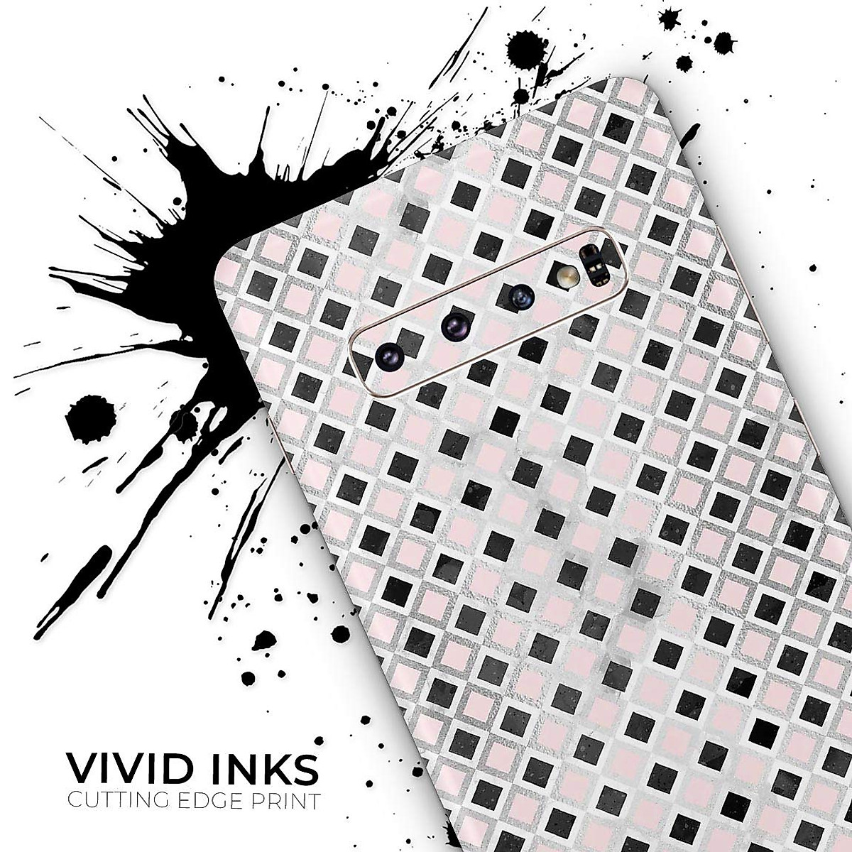 DesignSkinz Karamfila Silver & Pink Marble V11 Protective Vinyl Decal Wrap Skin Cover Compatible with The Samsung Galaxy S20 (Screen Trim & Back Glass Skin)