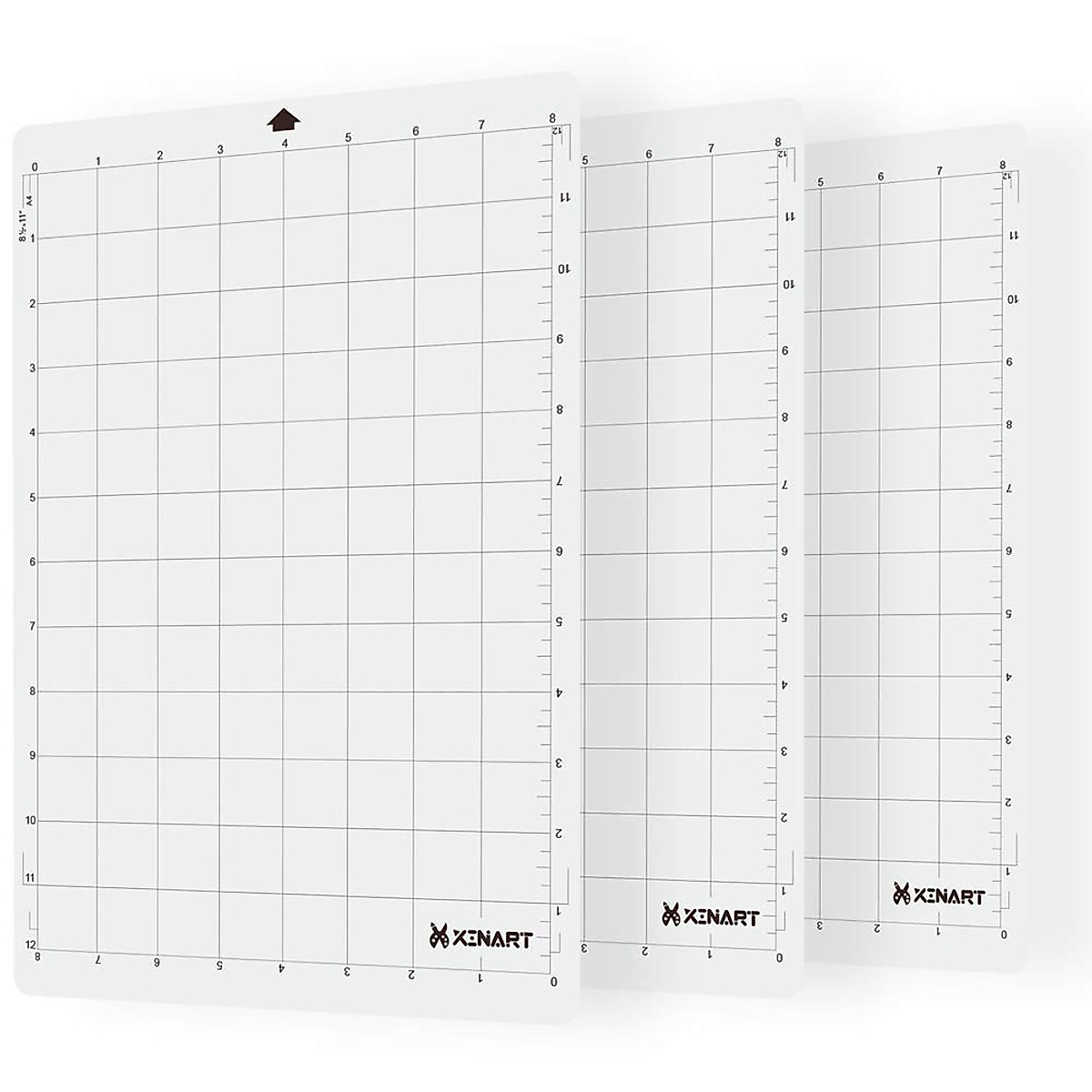 XINART Cutting Mat for Silhouette Portrait(3 Mats, 8x12 inch) Standard Adhesive Sticky Cricket Accessories Craft Vinyl Replacement Cut Mats for Silhouette Cameo