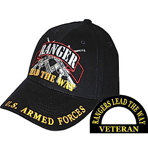Flakita's Novelties US Army Ranger Lead The Way US Armed Forces Veteran Embroidered Baseball Cap HAT
