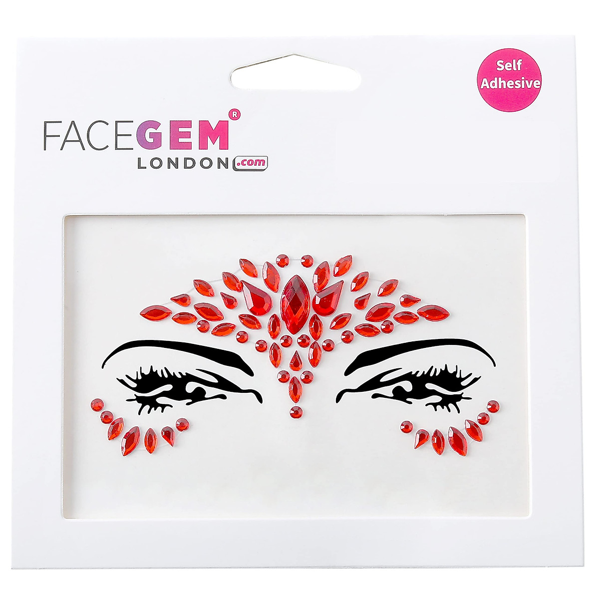 32 PCS Face Gems (RANDOM DESIGNS) Self- Adhesive Glitter Jewel Tattoo Sticker Festival Gems Rave Party Body Make Up C2ZAKMIX-A