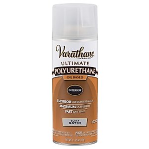 Varathane 9181 Interior Polyurethane Oil-Based Spray, 11.25 oz, Satin Finish