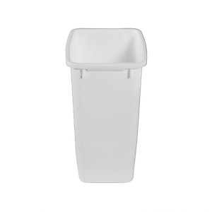 21 Quart Wastebasket in White