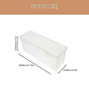 Hemoton Bread Storage Container Clear Plastic Bread Keeper Bread Box with Lid Bread Storage Bin Reusable for Kitchen Countertop Loaf Cake Toast Food