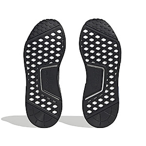 adidas Women's NMD_R1 Sneaker, Black/White/Blue Dawn, 6.5