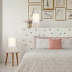 Catalina 18577-000 Modern 2-Pack Matching Mecury Glass Accent Table Lamps, 12, Classic Silver Mercury