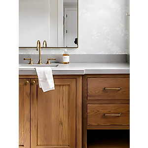 JIASENBAO 2 Pack Antique Brass Cabinet Bar Pulls 3" Hole Center Classic Vintage Retro Drawer Handles Kitchen Cupboard Bathroom Dresser Cabinet Hardware