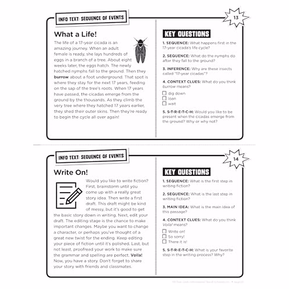 100 Task Cards: Informational Text: Reproducible Mini-Passages With Key Questions to Boost Reading Comprehension Skills