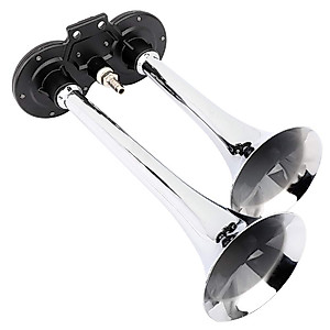 Air Horn for Car, 12V 150dB Super Loud Dual Trumpet Horn Kit with Compressor for Trucks Lorrys Trains Boats Cars