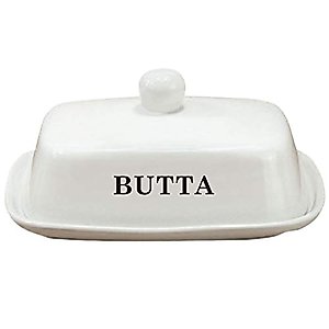 Butter Dish with Lid | Perfect Gift for Cooks | LARGE - Fits Block of Butter or 2 Sticks