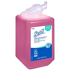 Scott® Gentle Lotion Skin Cleanser (91556), Floral, Pink, 1.0 L Bottles, 1 Bottle