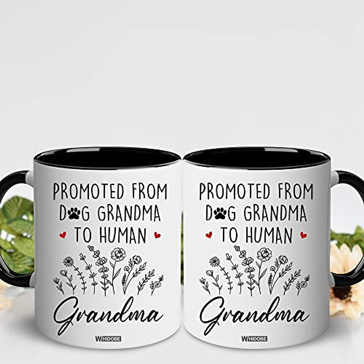 WHIDOBE Grandma Gift Mug, New Baby Reveal Gift For Grandma, Grandma To Be From Daughter, Baby Pregnancy Announcement Gift, Cute Mug For Women Woman, New Grandmother, Mothers Day Cup Future Grandma