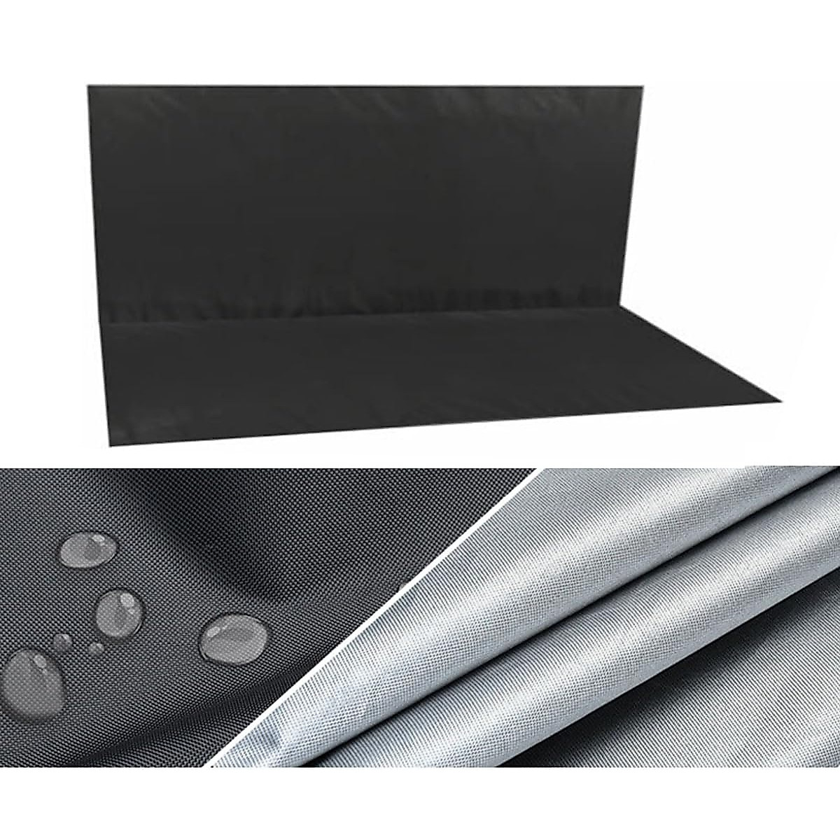 Swing Seat Replacement Cover, 600D Oxford Heavy Duty Waterproof Swing Bench Cover for Outdoor Porch Garden Yard 2/3 Seat Patio Swing Chair (54.3"x19.6"x19.6", Grey)