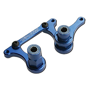 Traxxas 3743A Anodized Blue Aluminum Steering Bell cranks, Rustler, Stampede, Slash, and Bandit, 308-Pack