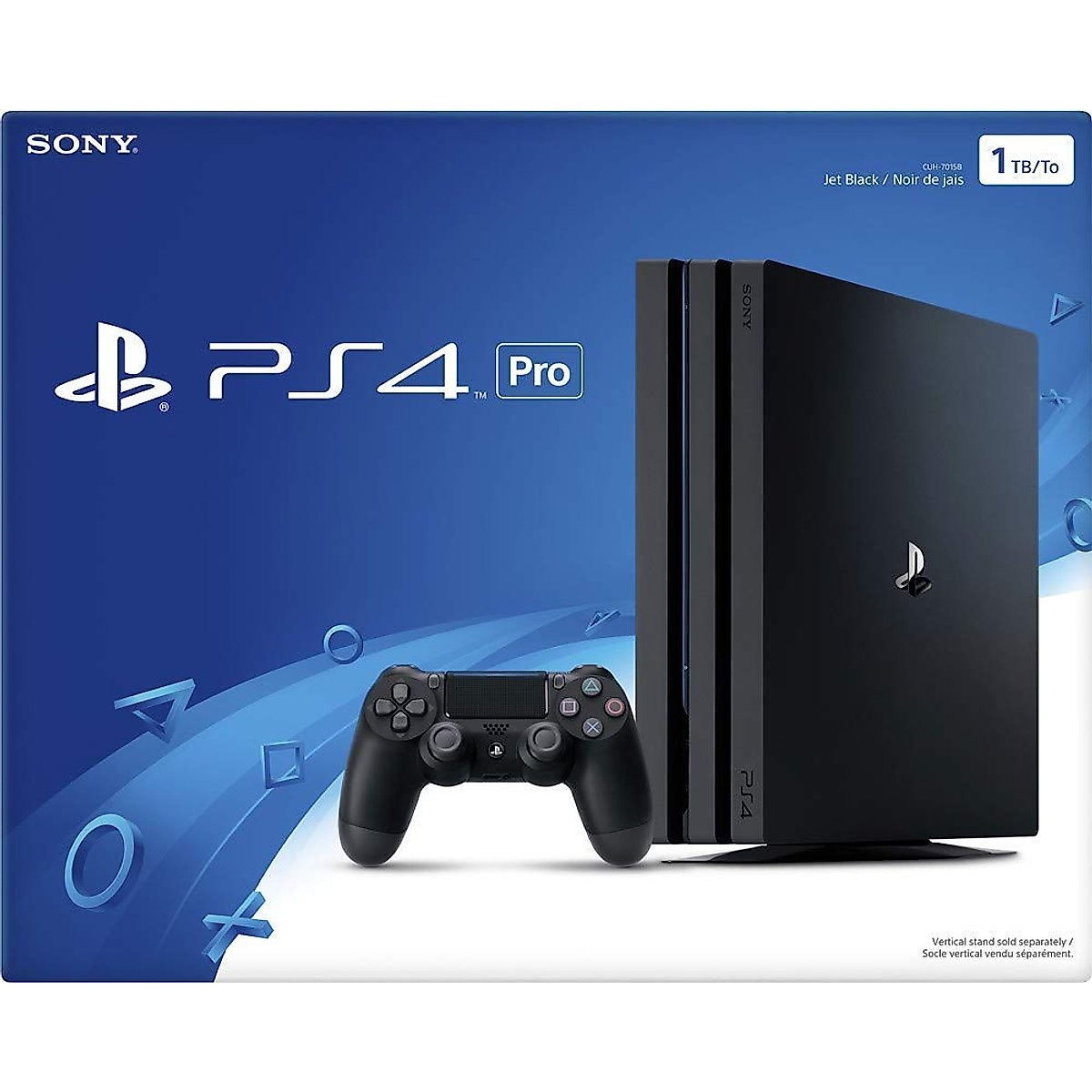 Playstation 4 Pro 2TB SSD Console with Dualshock 4 Wireless Controller Bundle, 4K HDR, Playstation Pro Enhanced with Fast Solid State Drive (Renewed)