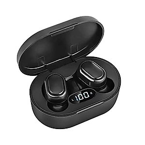 BD&M Wireless Bluetooth Earbuds, HiFi Digital LED Display Stereo Headphones, Waterproof Ear Buds, Hands-Free Calls for Sports, Home, Work, Running