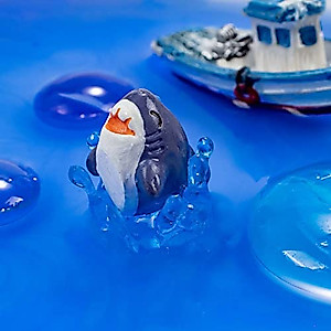 FUNSHOWCASE Miniature Sea Figurines 1:12 1inch Charm 18-Count Epoxy Art UV Resin Inlay Diorama Aquarium Terrarium Fairy Garden