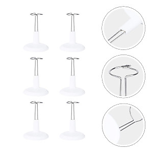 NUOBESTY 6pcs Doll Display Rack Toy Model Bracket Doll Storage Rack Portable Doll Stand
