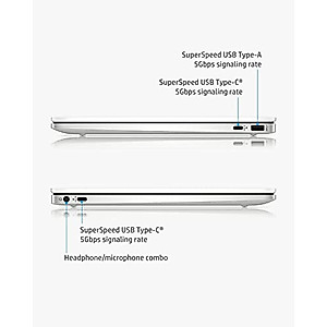 HP Chromebook HD Laptop, Intel Dual-core Celeron Processor, 4GB RAM, 32GB eMMC, Chrome OS, (Renewed), Ceramic white, 14-14.99 inches