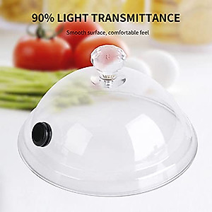 Smoking Cloche Dome Cover Smoking Guns Cup Covers Kitchen Cooking Smoke Acrylic Hood Smoke Infuser Cloche Lid for Smoker Sprayer Plates Bowls
