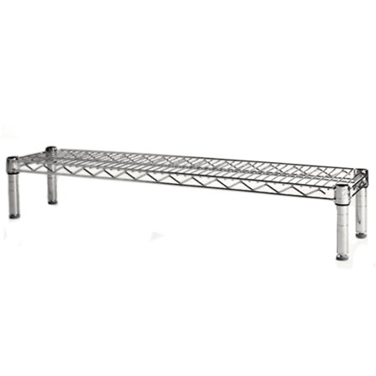 Shelving Inc. 8" d x 36" w Chrome Wire Shelving with 1 Tier Shelf, Weight Capacity 800lbs Per Shelf
