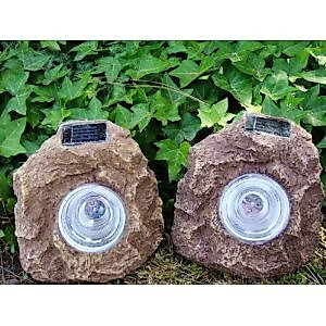 Solar Rock Light 3 Led Tall Spotlight for Home and Garden(set of 4)