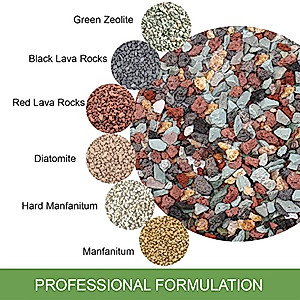 NOHOBE 2.5lb Succulent and Cactus Soil Bonsai Gritty Mix 1/8 inch - 1/4 inch Small Horticultural Lava Rocks for Fairy Garden, Terrarium, DIY Projects, Top Dressing Fast Draining Prevent Over Water