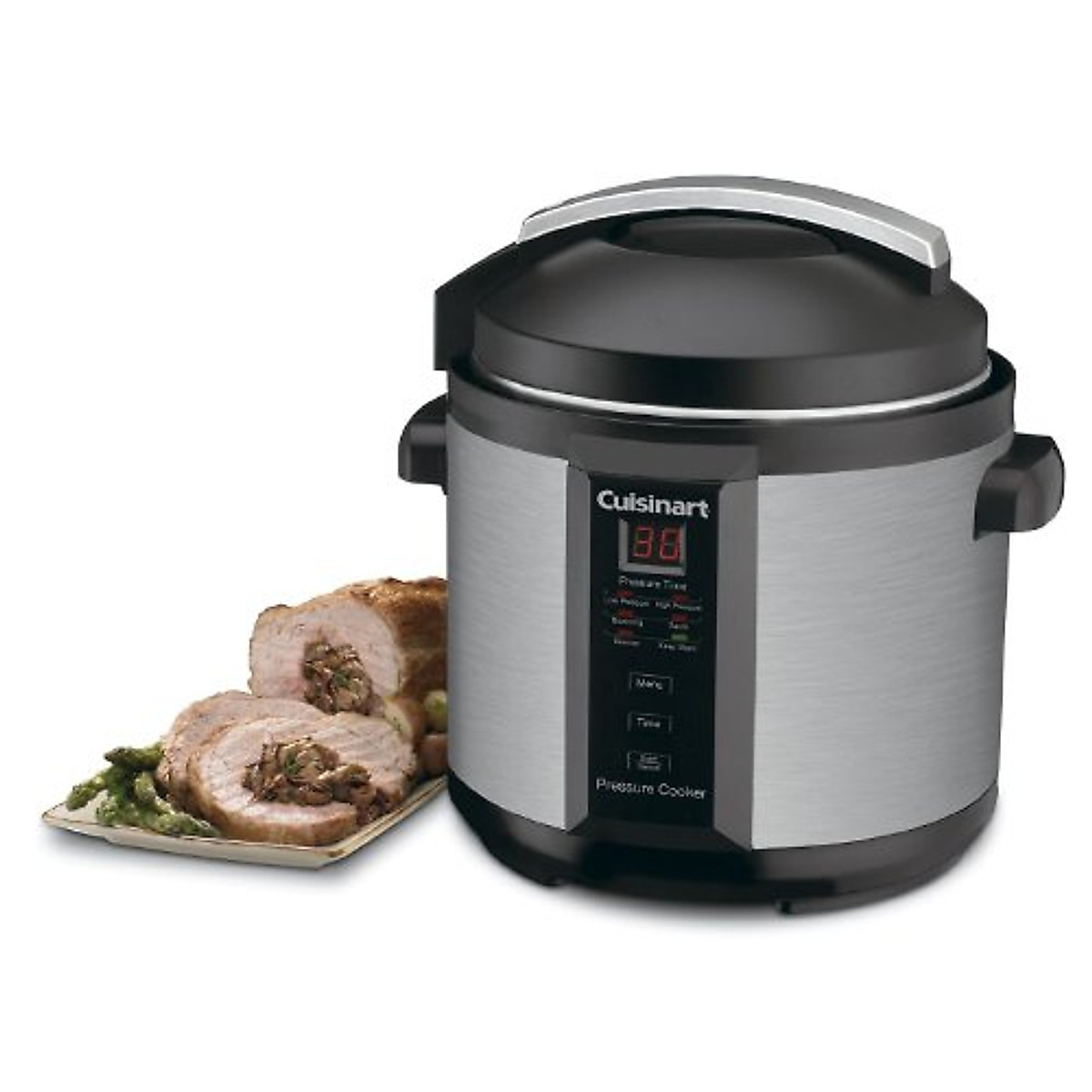 Cuisinart EPC-1200PC 6-Quart Electric Pressure Cooker, Brushed Stainless and Matte Black - Club Model