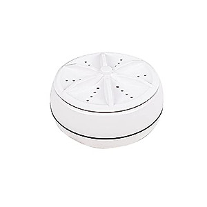 Jiajaja 2 in 1 Portable Washing Machine Ultrasonic Turbo Washer with Usb Cable Convenient for Travel Camping Home Business Trip Accessories Mini Tool, Multicolor, 90x90x40mm / 3.54x3.54x1.57in