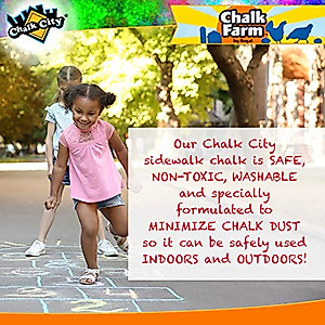 Regal Games Sidewalk Egg Chalk Glitter, Neon, Tie Dye, or Original Chalks (Regular)