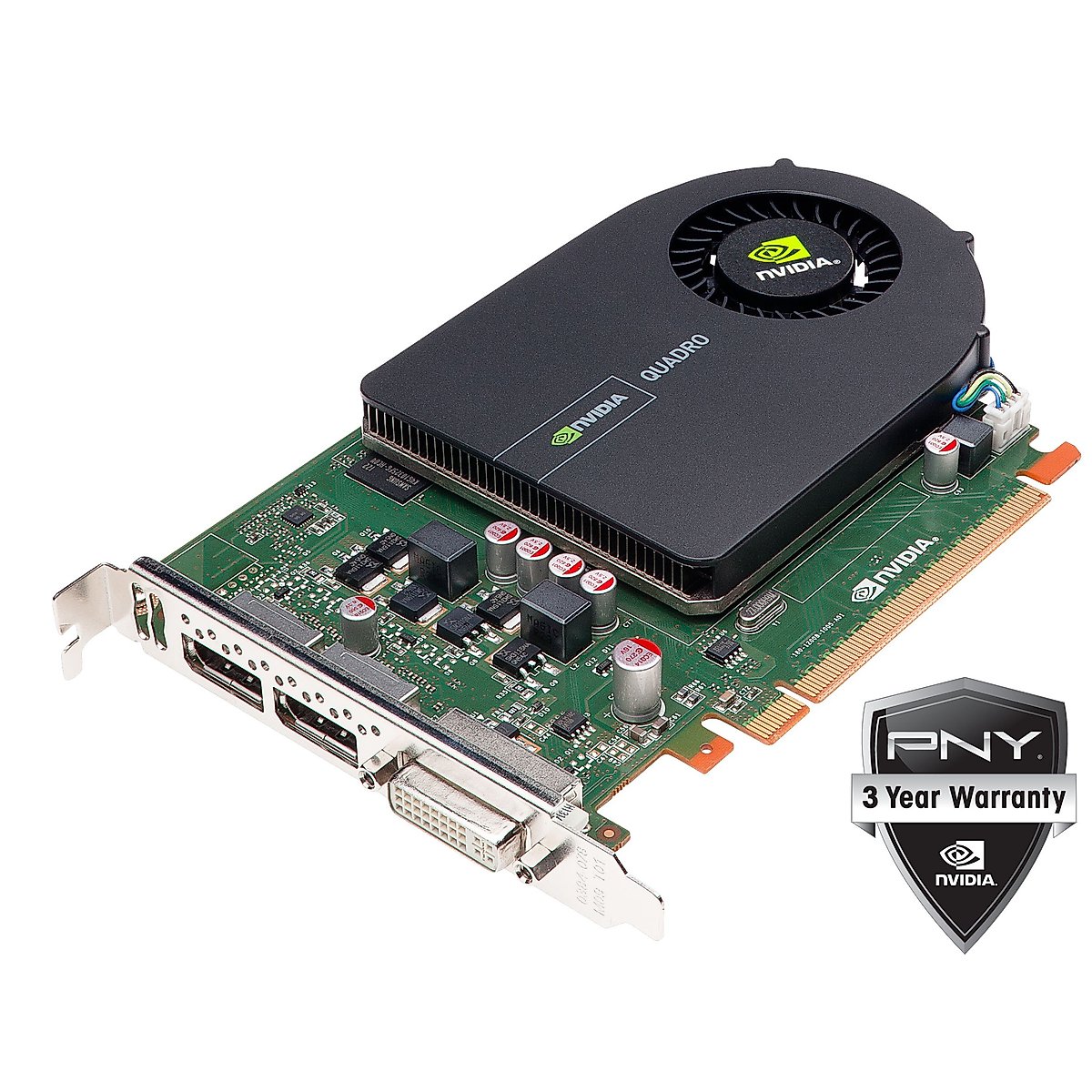 NVIDIA Quadro 2000 by PNY 1GB GDDR5 PCI Express Gen 2 x16 DVI-I DL and Dual DisplayPort OpenGL, Direct X, CUDA and OpenCL Professional Graphics Board, VCQ2000-PB