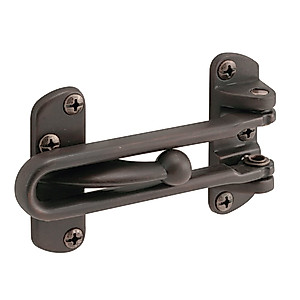Defender Security U 10309 Bar Door Guard Swing Lock, single pack, Classic Bronze