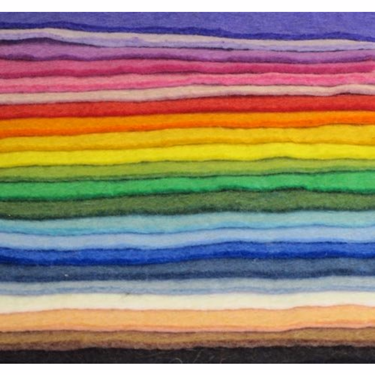 RED 100% Wool Felt - Thick, Hand Made Felt, 12" x12" Square