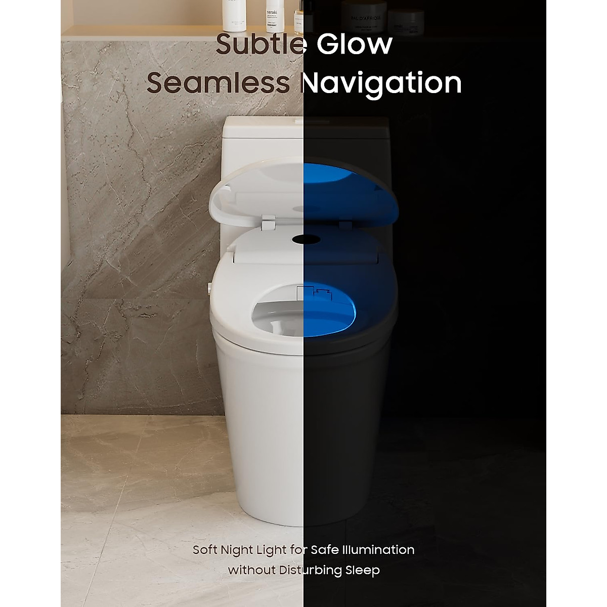 Electronic Elongated Bidet Toilet Seat: GREENEVER Smart Bidet Warm Water Rear and Front Wash Warm Air Dryer & LED Light, Multiple Spray Modes Wireless Remote Seat Sensor, Bidet Attachment for Toilet