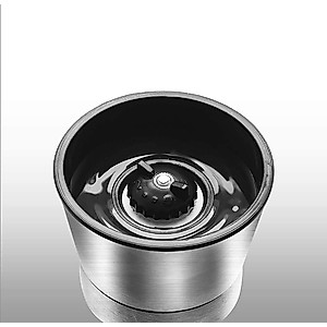 2 Packs Salt and Pepper Mills Brushed Stainless Steel Salt and Pepper Grinder Set(Pack of 2) with Adjustable Ceramic Coarseness Grinder and Glass Body- Salt and Pepper Shakers