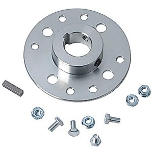 Gekufa Go Kart Sprocket Hub with 1" Bore & 1/4" Keyway Fit for Go-Karts and Mini Bikes, Sprocket Brake Hub (Hardware Included)