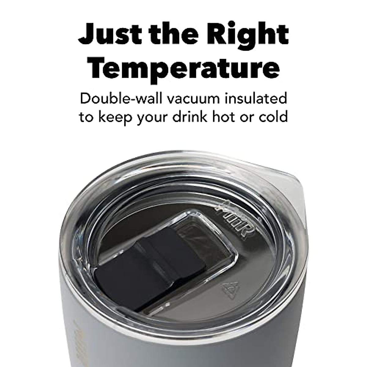 MiiR Tumbler, 16oz Insulated Stainless Steel with Press Fit Slide Lid – Splash Proof Design, Holds Hot & Cold Beverages, Stylish & Functional Cup Holder Compatible