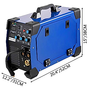 Mophorn MIG Welder 270 Amp MIG TIG Arc Welder 3 in 1 Welder Welding Machine 110V 220V TIG Welder Lift ARC Welder MMA Stick IGBT DC Inverter Welder Digital Display Combo Welding Machine