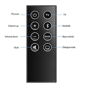 New Remote Control Replacement for Bose Solo 5 10 15 Series II TV Sound System 418775 431974 740928-1120 838309-1100, for Bose TV Speaker and Solo Soundbar Series II