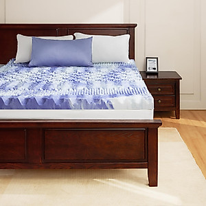 Dreamsmith 3 Inch 7-Zone King Memory Foam Mattress Topper, Cooling Gel Infused Foam Mattress Topper King for Pressure Relief, CertiPUR-US Certified