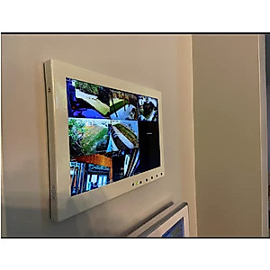 Kenuco White 10.1" LED Monitor with HDMI/VGA/Composite/RCA Input