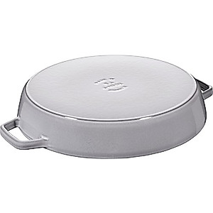 STAUB Cast Iron Frying Pan, Grey, 34 cm