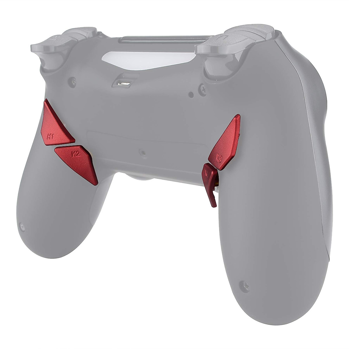 Scarlet Red Replacement Redesigned Back Buttons K1 K2 K3 K4 Paddles for PS4 eXtremeRate Controller Dawn Remap Kit