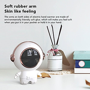 USB, Rechargeable Portable USB Heater Digital Fast Heating Electric for Winter (White)