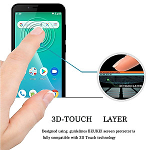 beukei (3 Pack) Compatible for SCHOK VOLT SV55 Screen Protector Tempered Glass, Touch Sensitive,Case Friendly, 9H Hardness，Screen Protector for Schok Volt SV55 SV55216