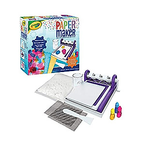 Crayola Paper Maker, Paper Making DIY Craft Kit, Gift for Kids, 7, 8, 9, 10