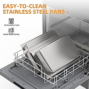 TLOG 8 Qt Stainless Steel Chafing Dish Buffet Set 2-Pack, Chafers and Buffet Warmers, Complete Chafer Set w/Water Pan, Food Pan, Fuel Holders, and Lid for Parties/Dinners/Catering/Weddings