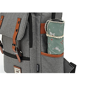 IRYZE Teen The Promised Neverland Student Bookbag Rucksack Lightweight Durable Laptop Bag Durable Canvas Knapsack