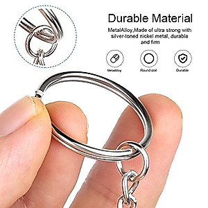 20PCS Key Chain Rings Teenitor Key Chain Rings 1 Inch Key Chain Rings for Crafts, Key Chain Rings, Keychain Key Chain Ring for Crafts